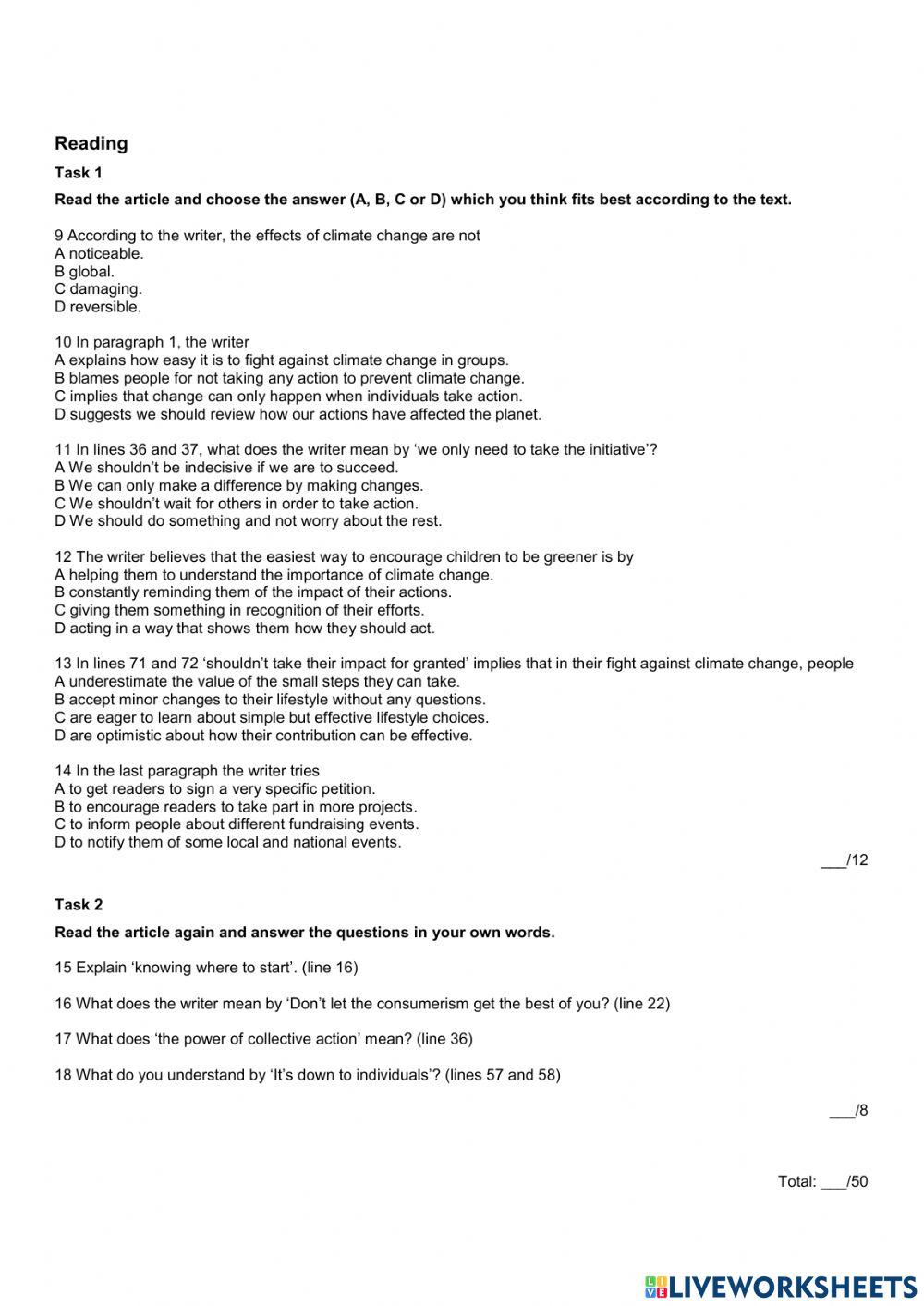 G8 Day 52 Skill… | Free Interactive Worksheets | 1748018