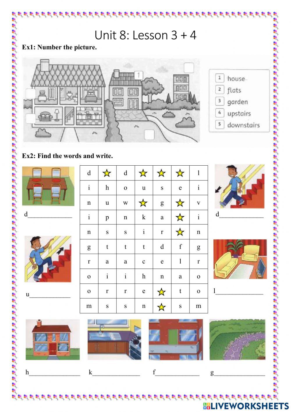 Unit 8 L3-4 | Free Interactive Worksheets | 1748096
