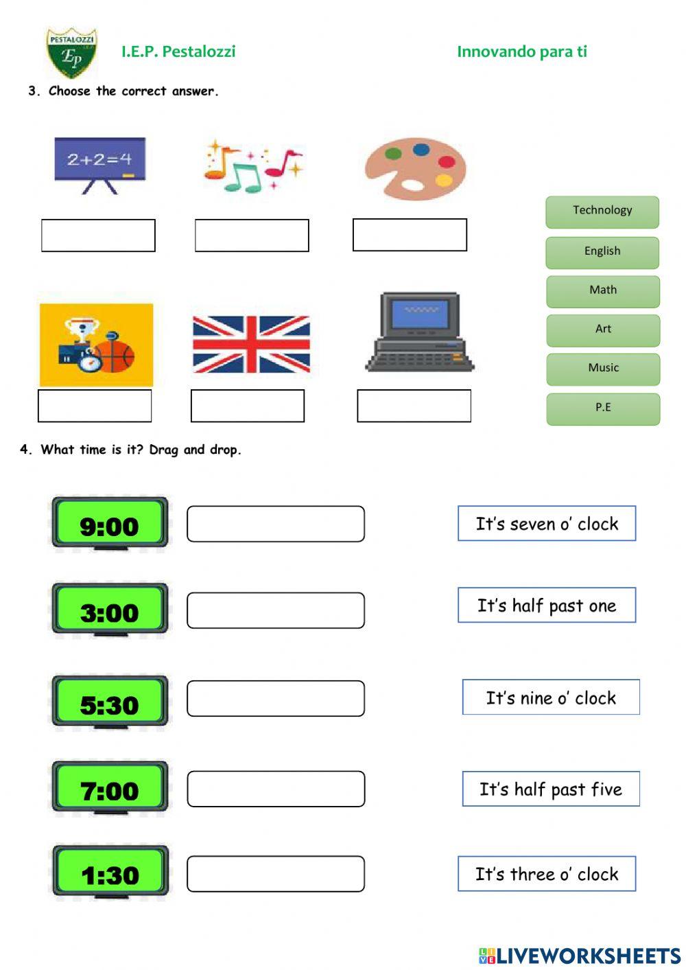 English test online exercise for grade 3 | Live Worksheets