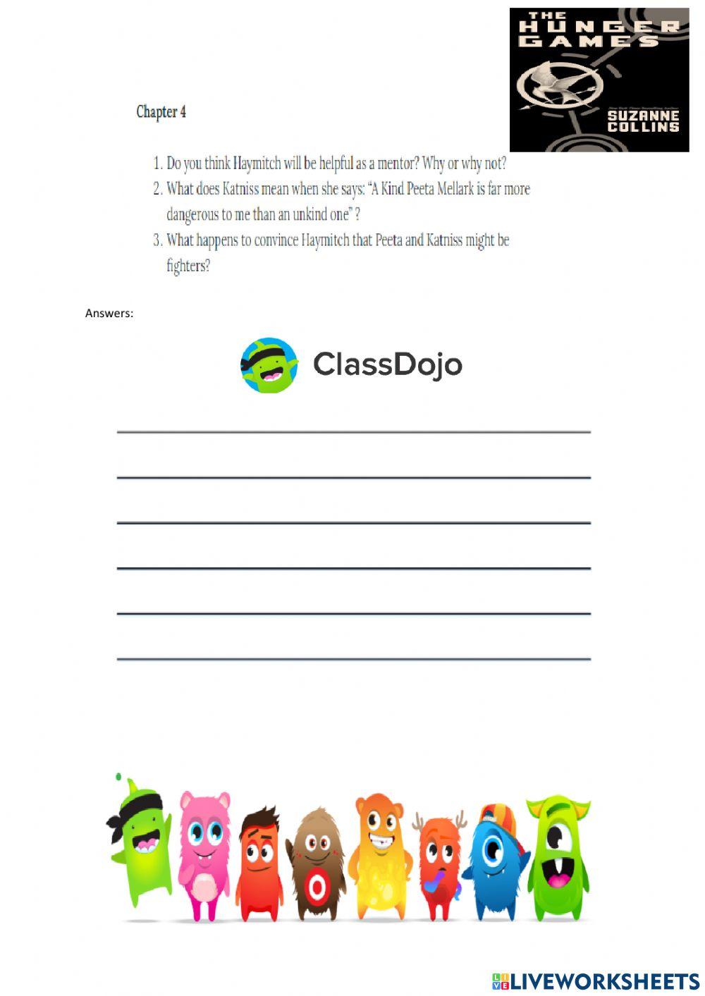 Hunger Games Chapter 4 Questions Worksheet Live Worksheets hunger-games-chapter-4-questions-worksheet-live-worksheets