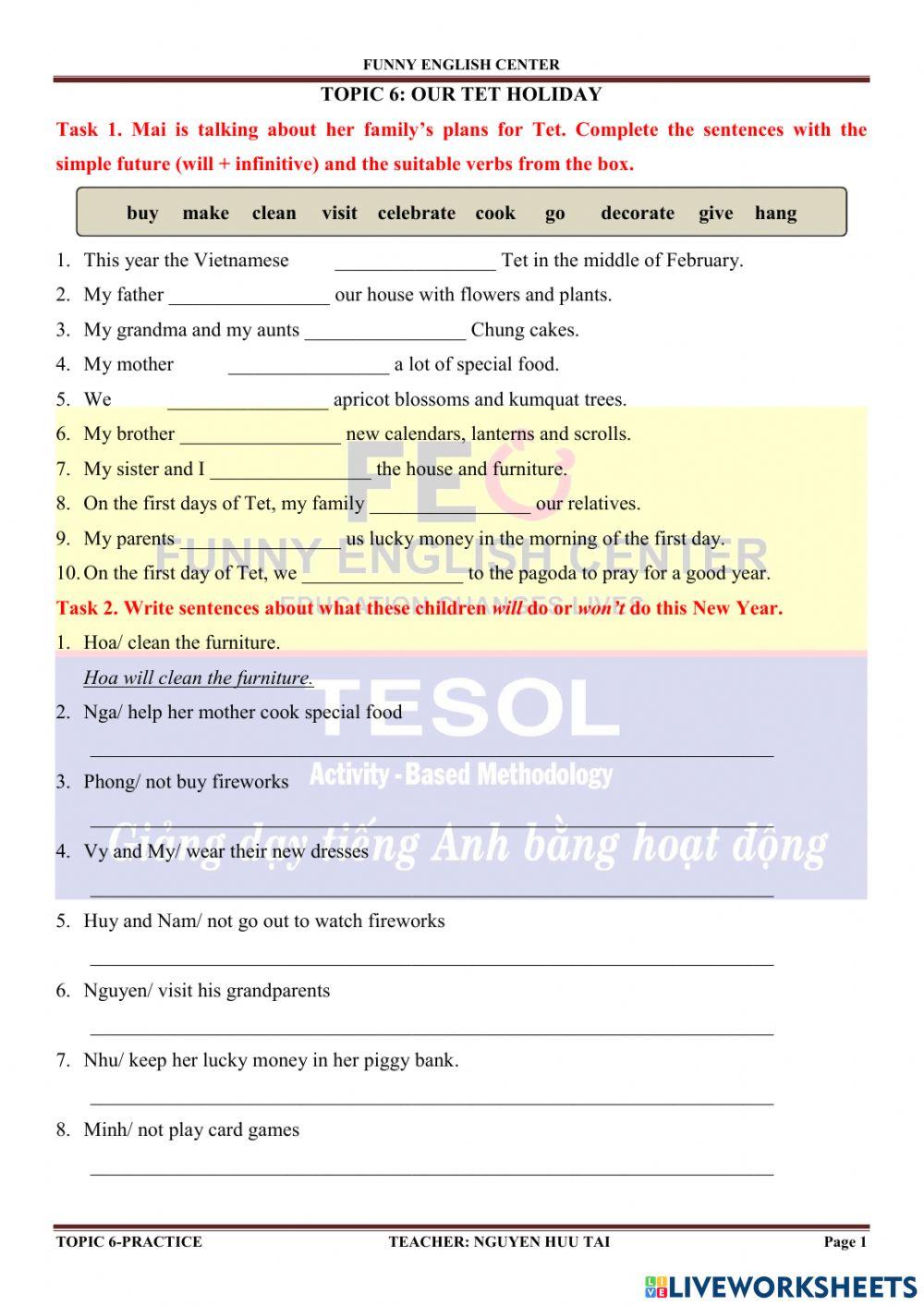 E.6-topic 6-practice 3 worksheet | Live Worksheets