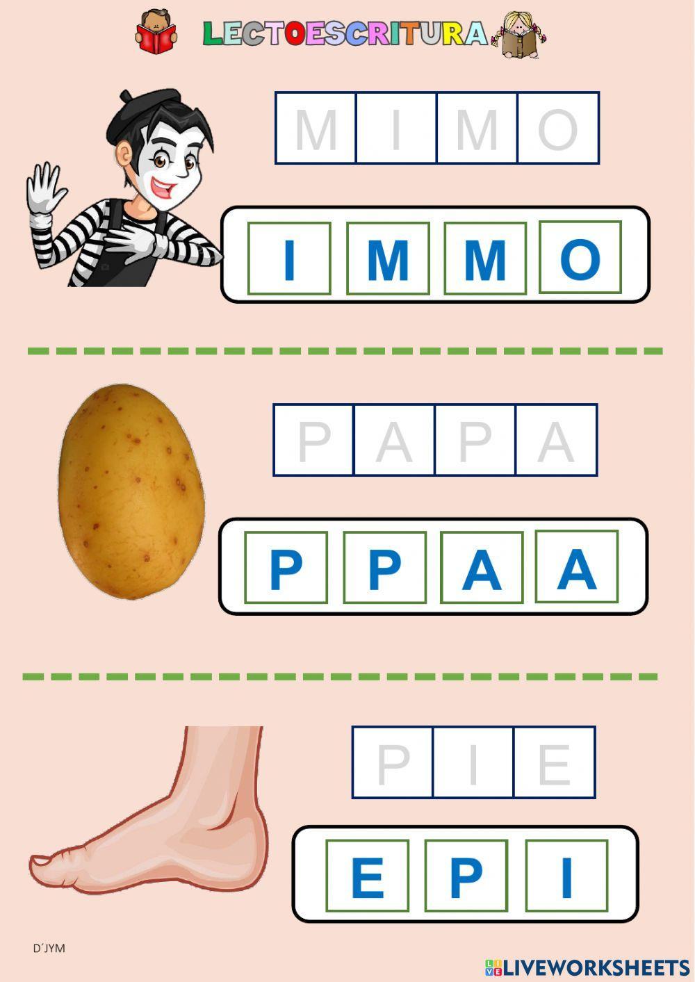 1750398 | Letras m - p | LAURA ALAYO | LiveWorksheets