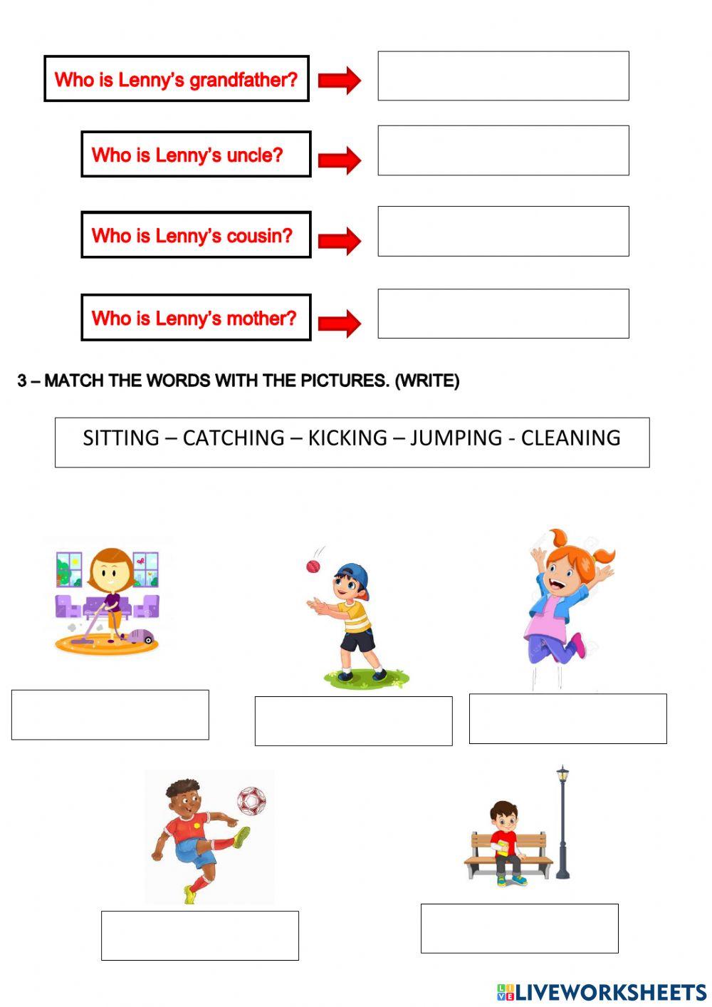 Kids 4 online exercise for KIDS | Live Worksheets