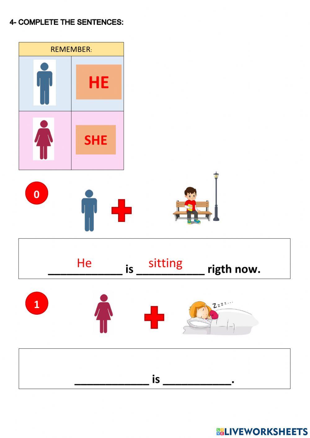 Kids 4 online exercise for KIDS | Live Worksheets