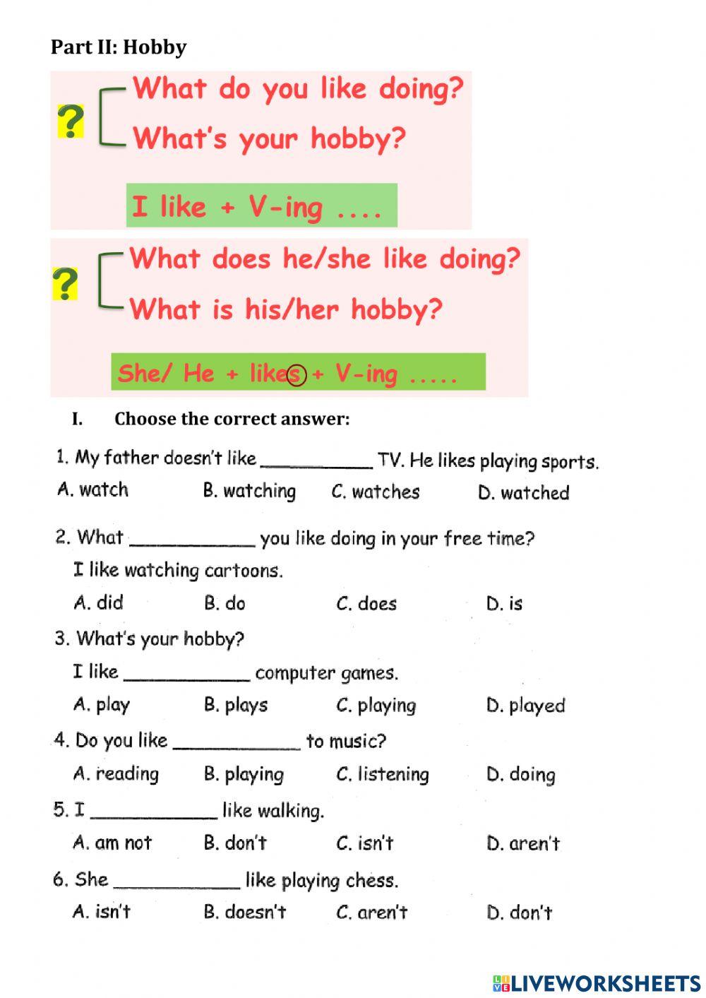 REview foe final test worksheet | Live Worksheets