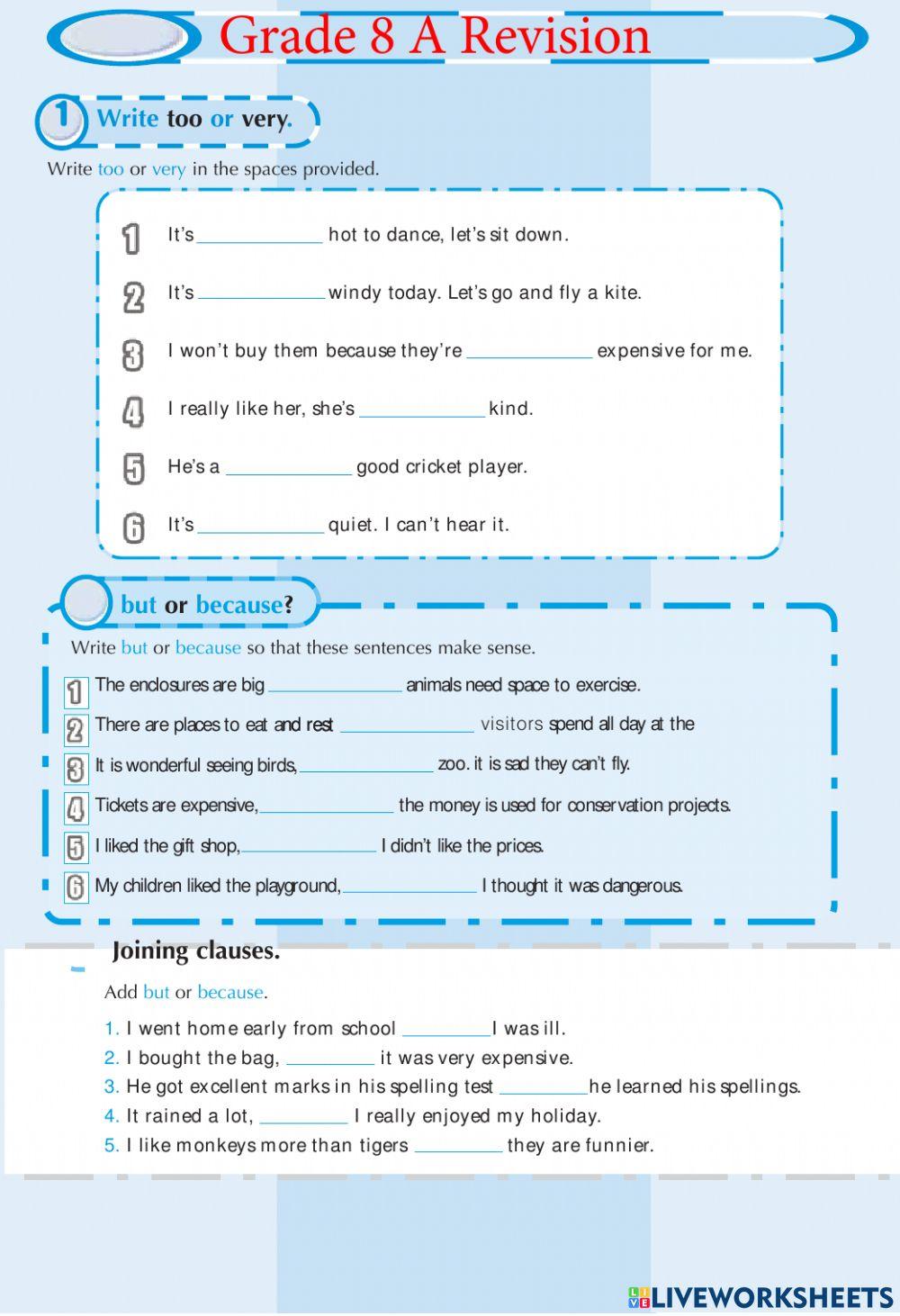 8A Gr S1 online exercise for | Live Worksheets