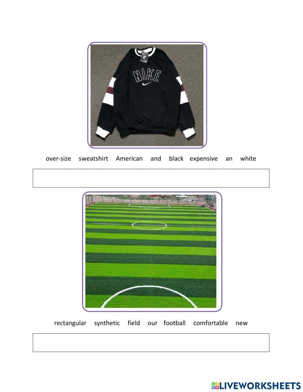 Adjective Order online exercise for | Live Worksheets