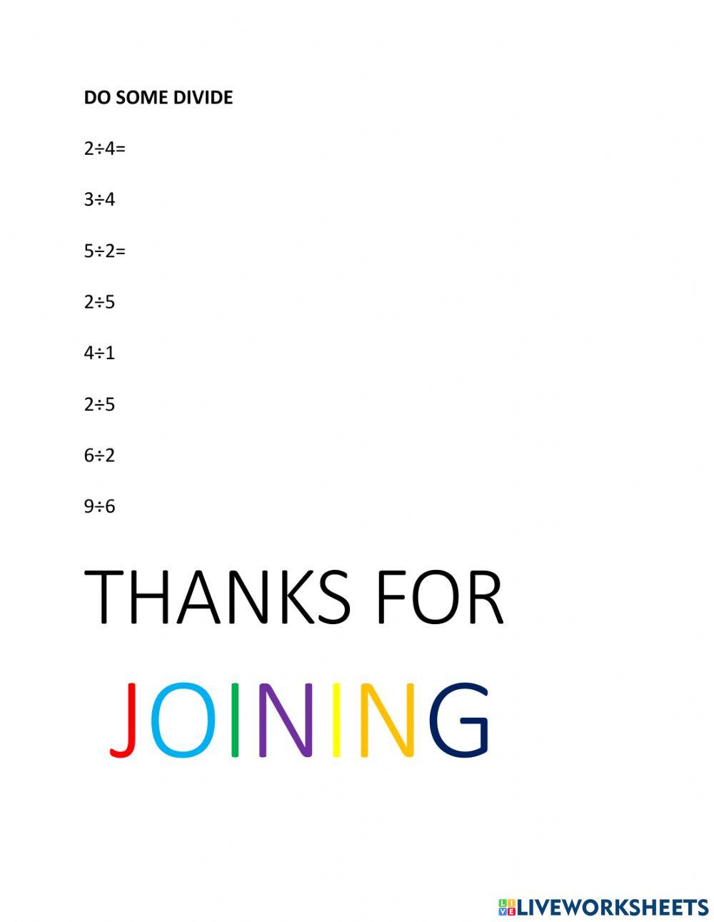 Understand divide worksheet | Live Worksheets