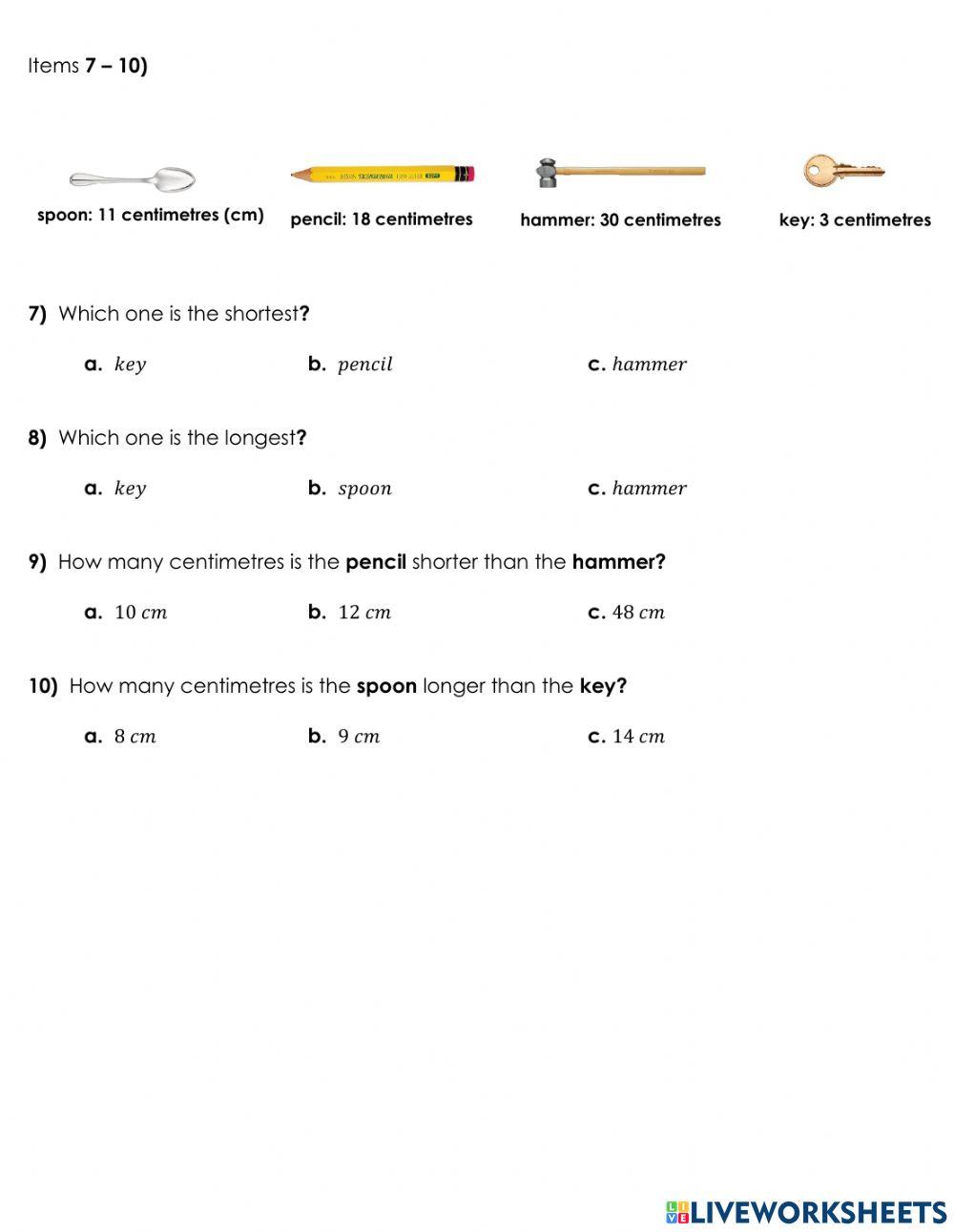 P2-1 comparing … | Free Interactive Worksheets | 1752733