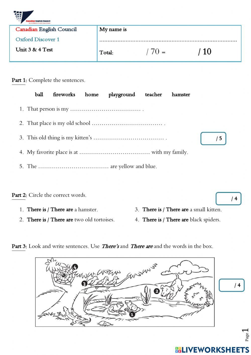 1752907 Discover 1 Unit 3and4 Test Linhnp1501 