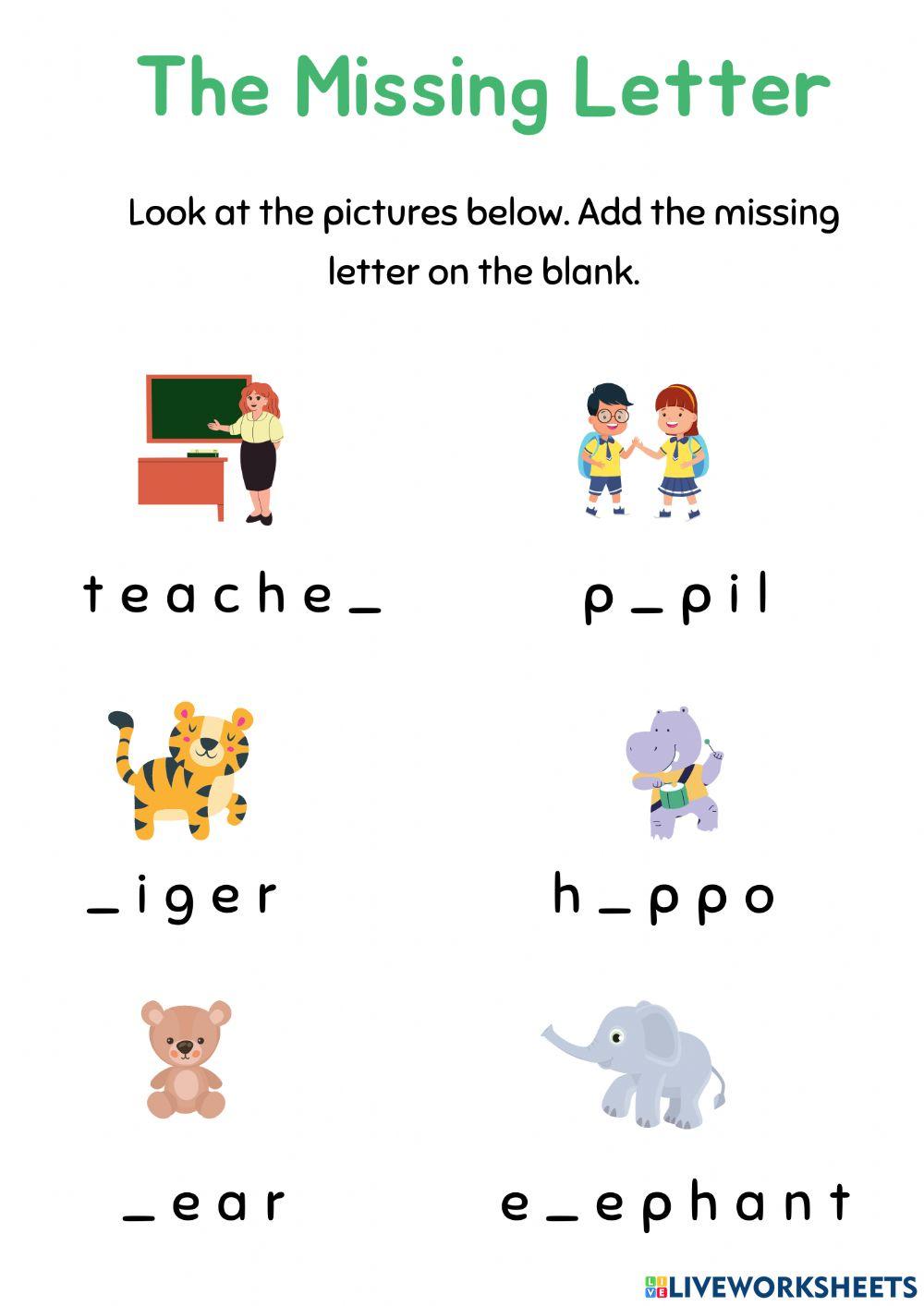 Look and write 1753099 | laninh3011 | Live Worksheets