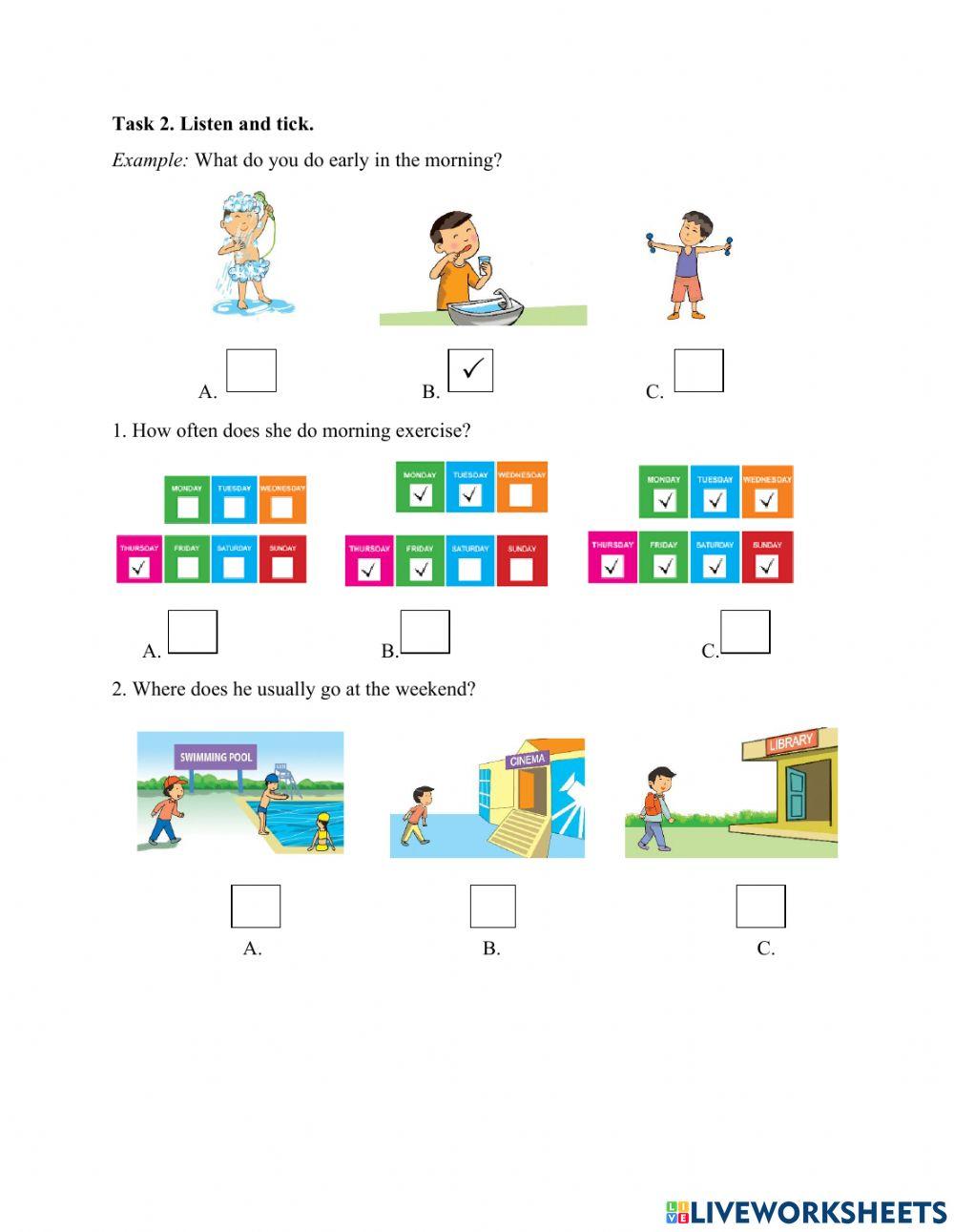 FINAL TEST 2 - ENGLISH 5 online exercise for | Live Worksheets