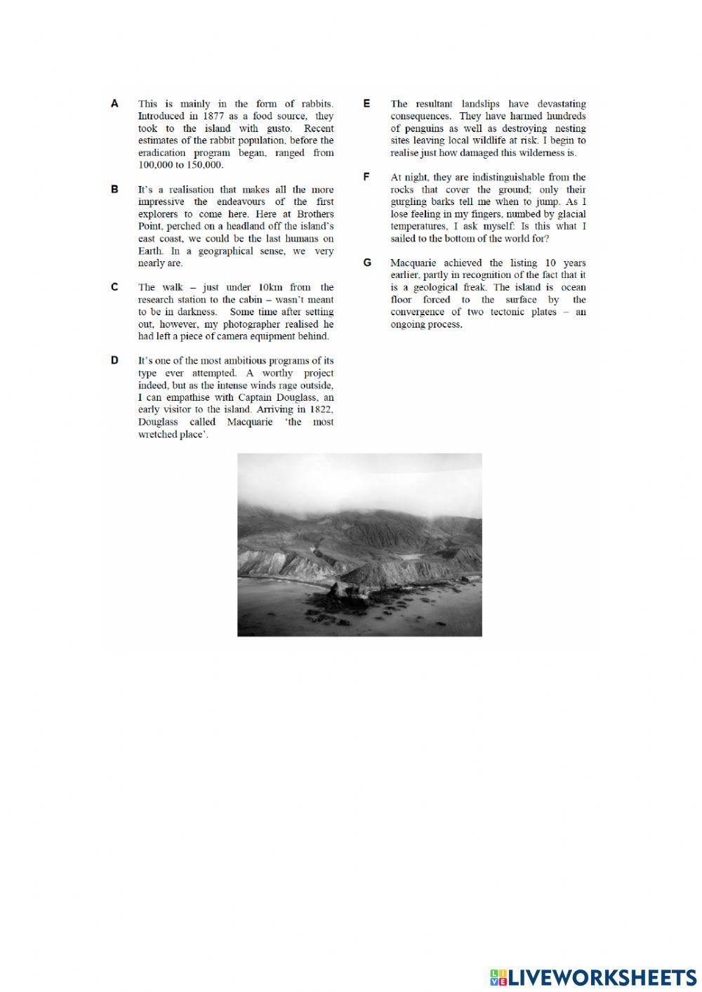 Reading CAE test 2 worksheet | Live Worksheets