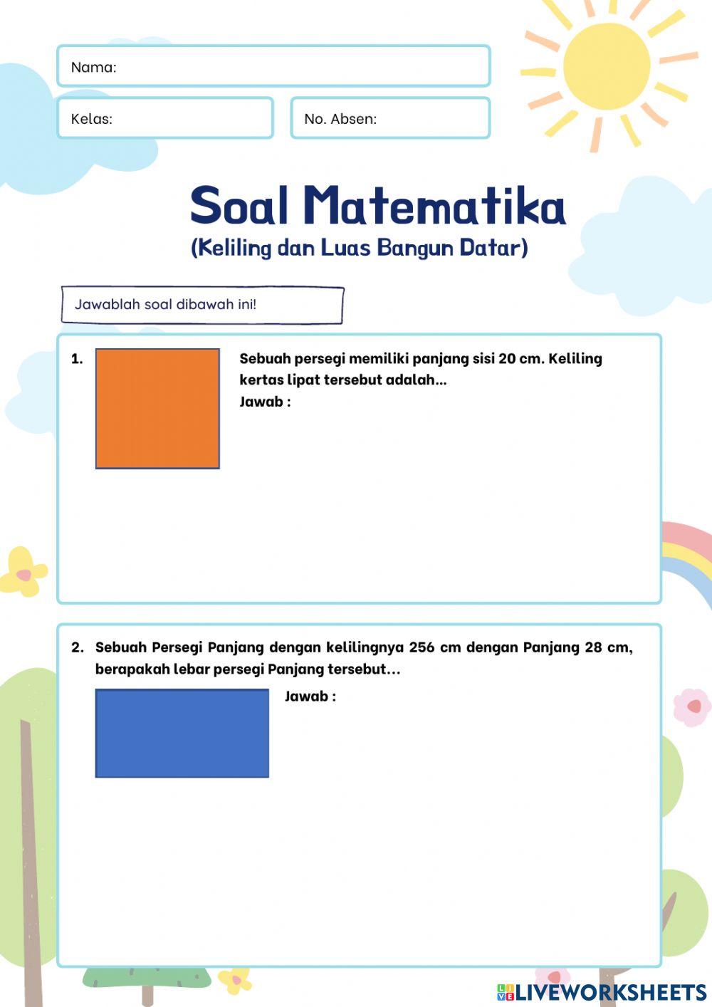 Soal online activity for 4 | Live Worksheets