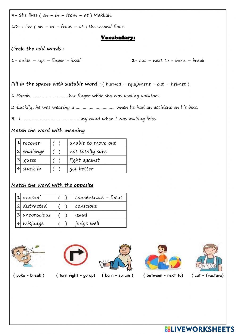 Revision Mega Goal 2 Unit 1 online exercise for | Live Worksheets