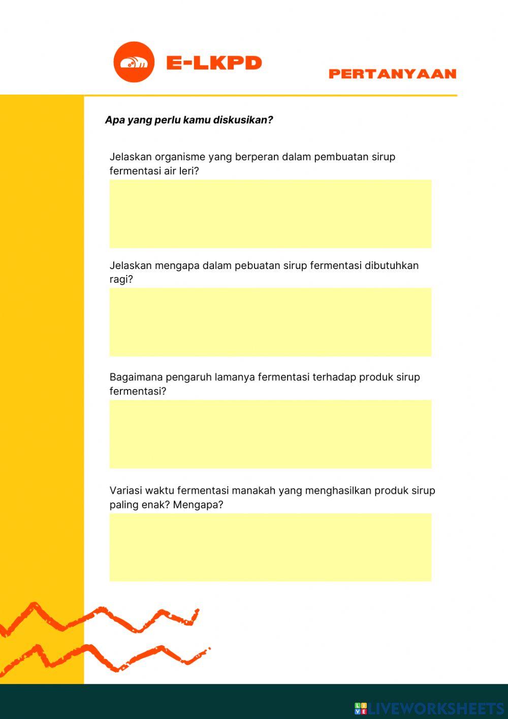 E-LKPD Bioteknologi Konvensional worksheet | Live Worksheets