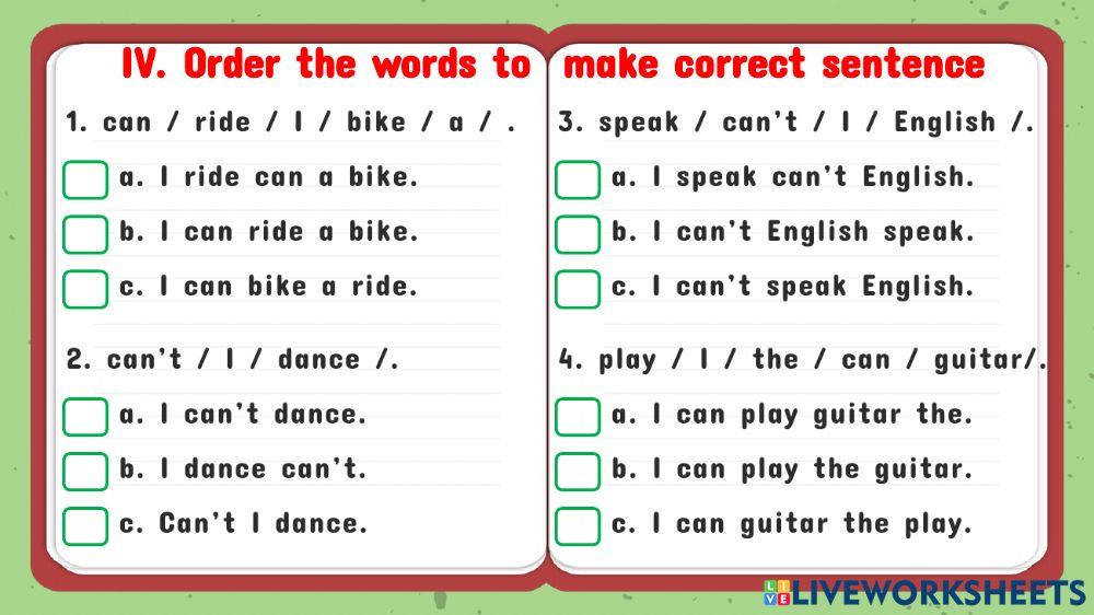 Homework online exercise for Grade 3 | Live Worksheets