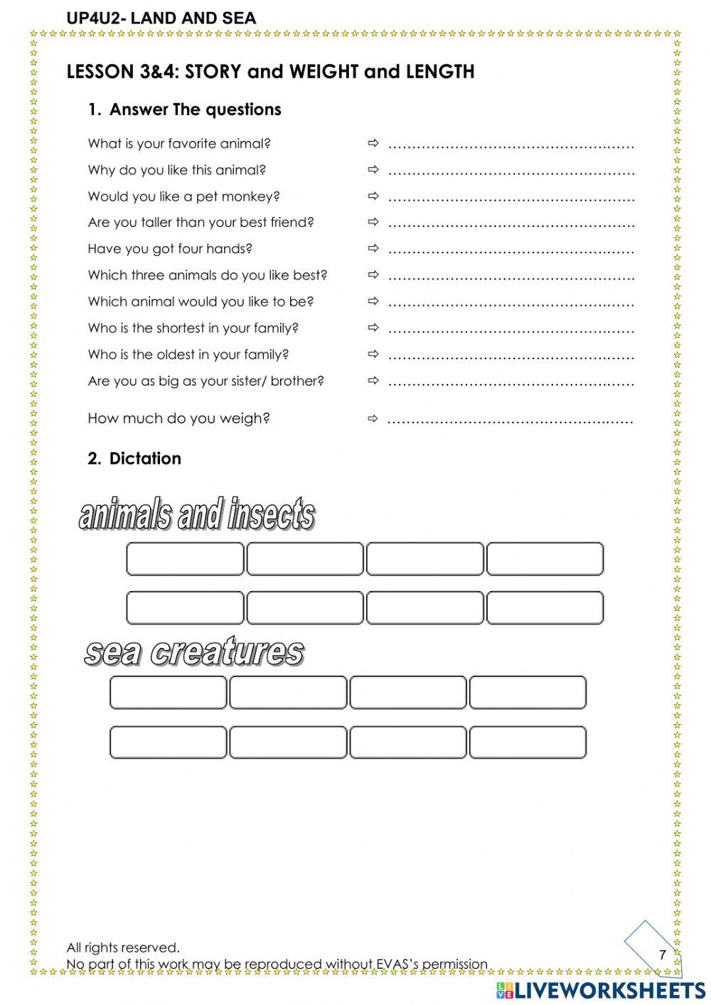 Up 4-Unit 2 online exercise for | Live Worksheets