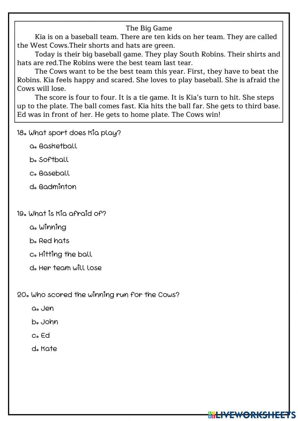 1755486 | English for Fun Midterm Examination Part I