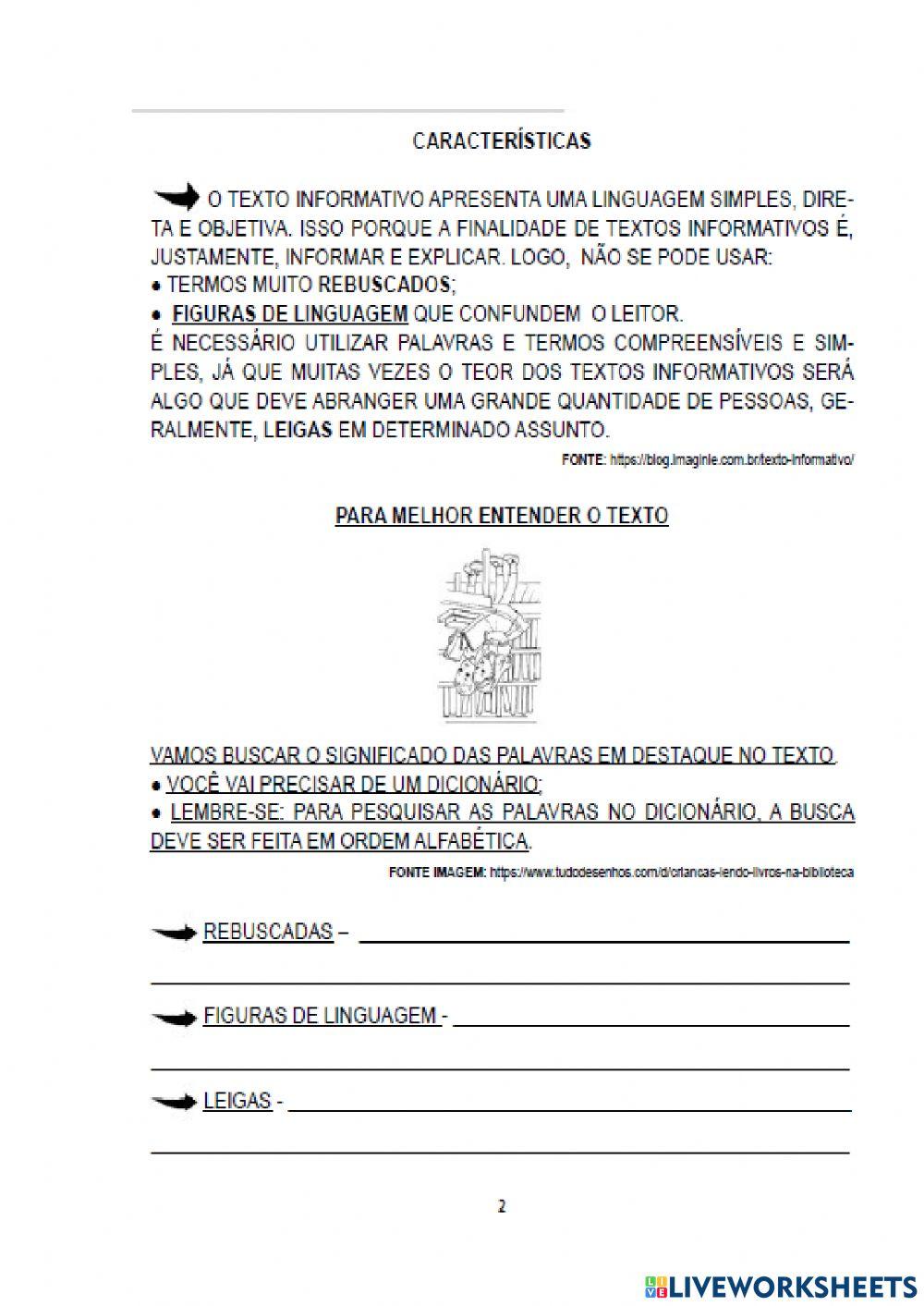 Caderno 16 parte 1 worksheet | Live Worksheets