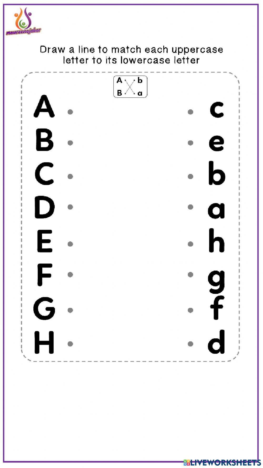 1755761 | Letter Match | Maureen Ojobor | LiveWorksheets