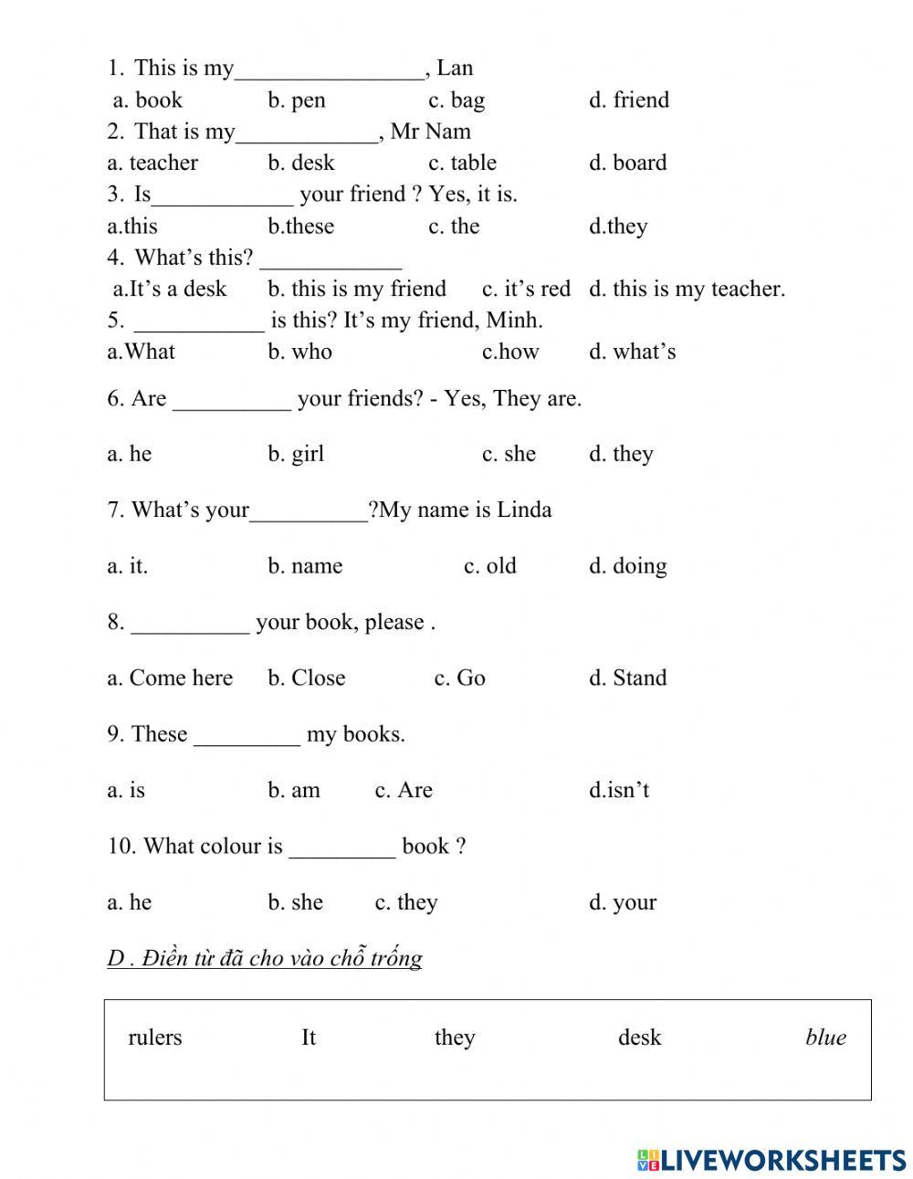Grade 3 online exercise for grade 4 | Live Worksheets