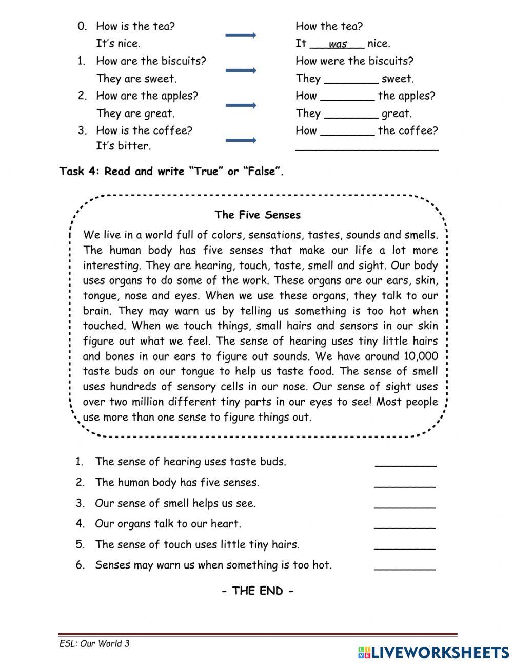 U4.1 OW3 online exercise for | Live Worksheets