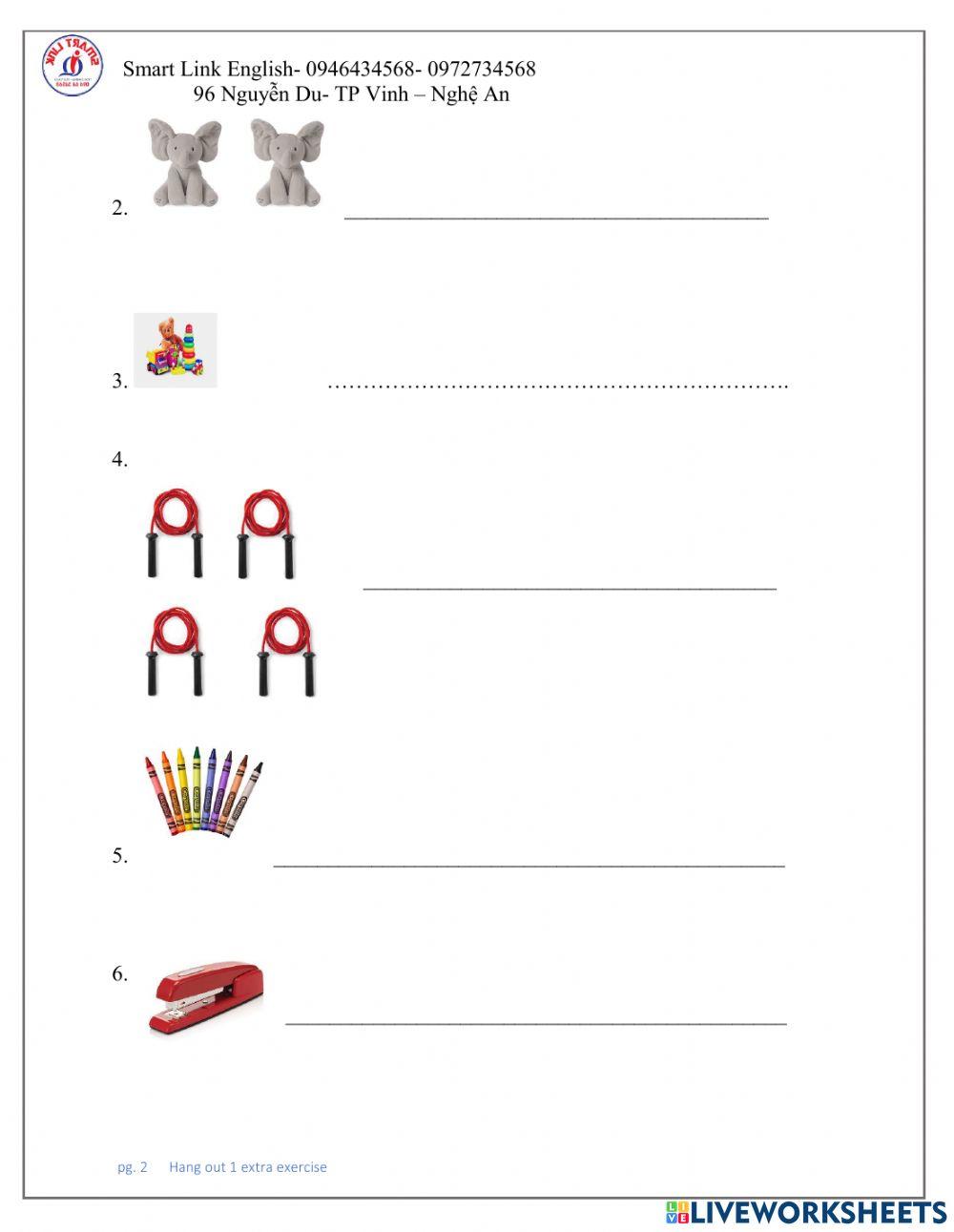 hang out 1 unit 2 leson 1,2 online exercise for | Live Worksheets