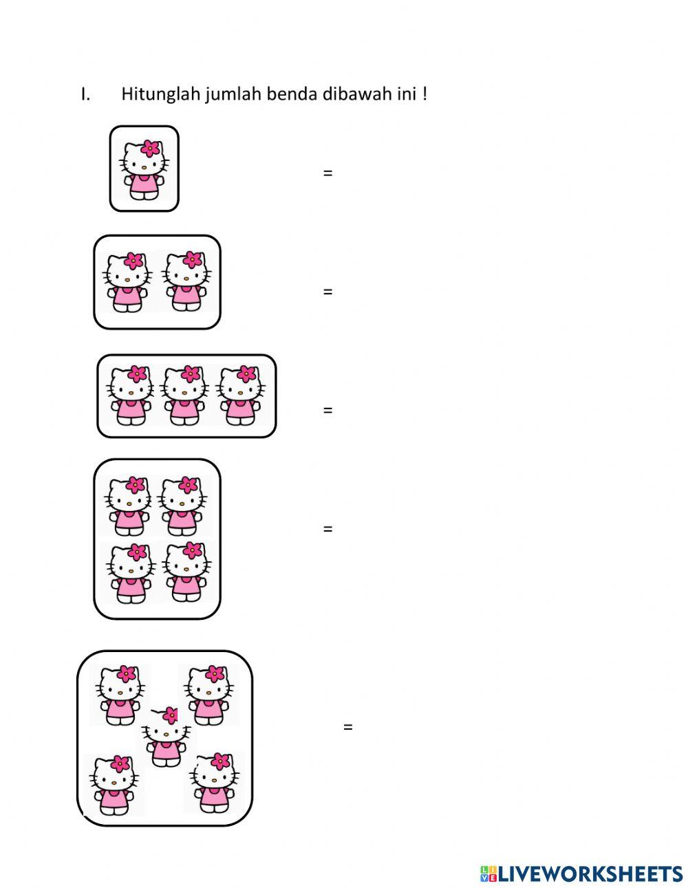 Belajar Berhitung interactive activity | Live Worksheets