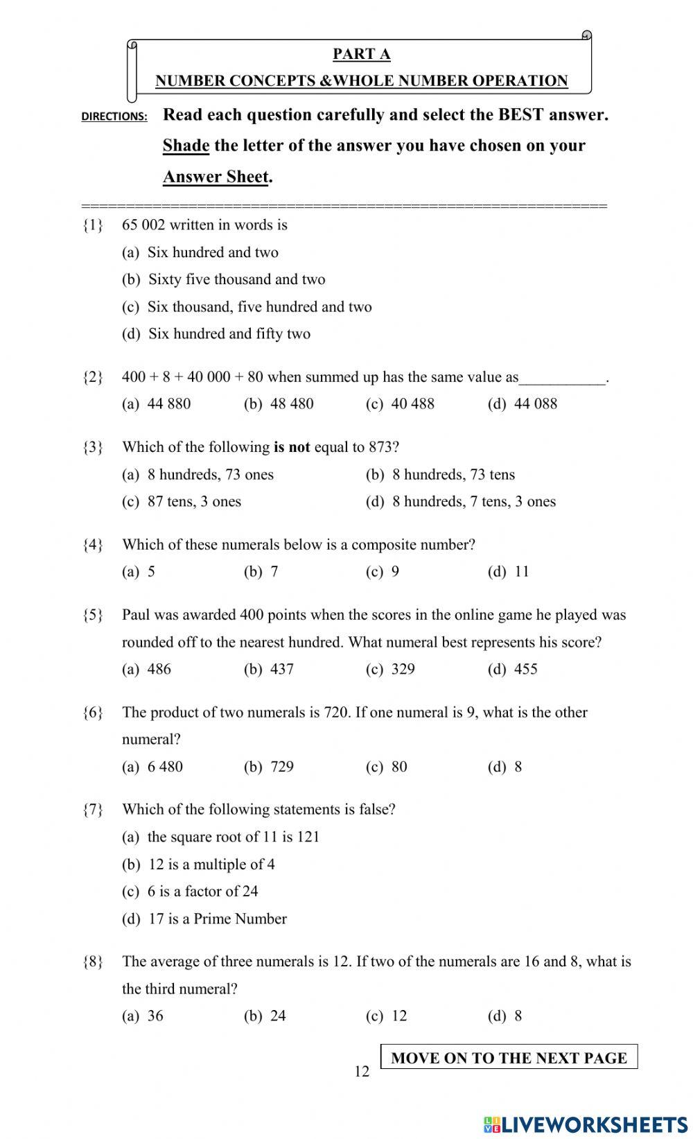 Mathematics Past Paper 1758588 | Wjnbaptiste | Live