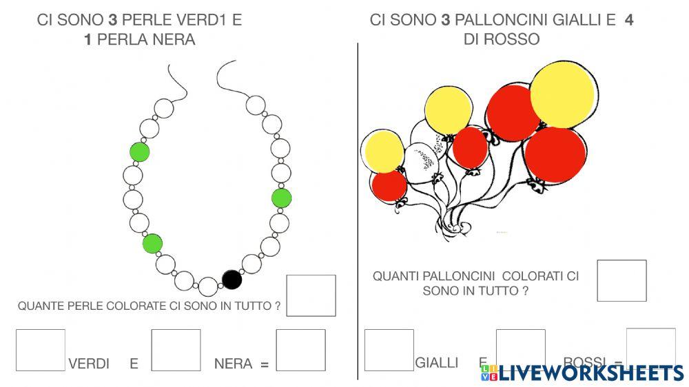 Numeri e quantità exercise | Live Worksheets
