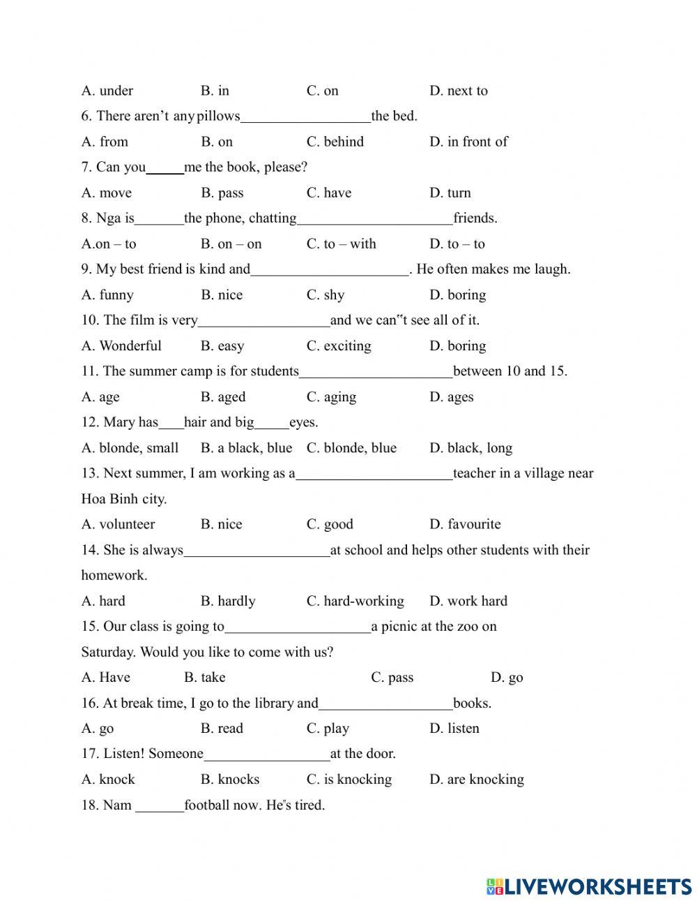 Grade 6 worksheet new worksheet | Live Worksheets