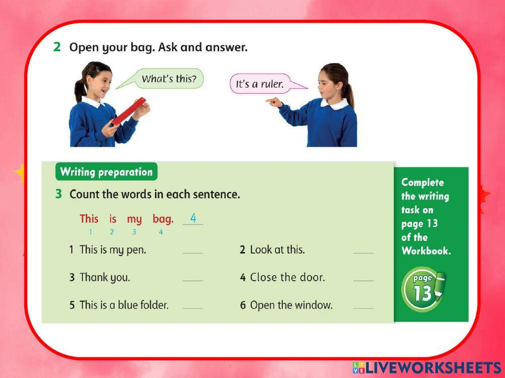 FF1 Unit 1 lesson 2 | MS20223 | Live Worksheets