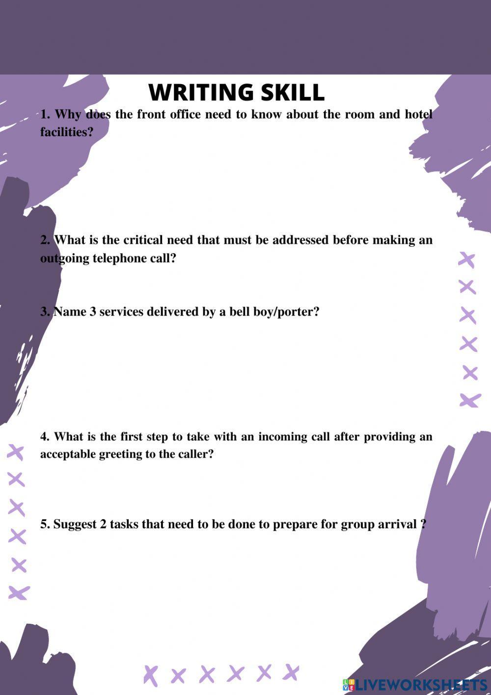 Escorting Guest worksheet | Live Worksheets