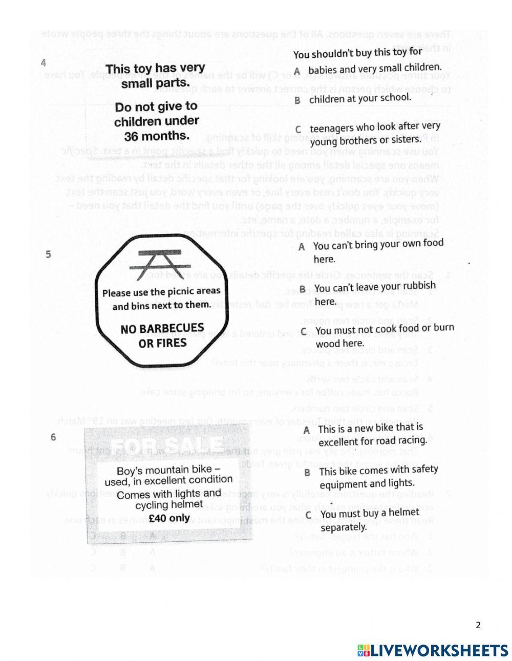 6805021 | KEY Reading and Writing Practice Test | Kham