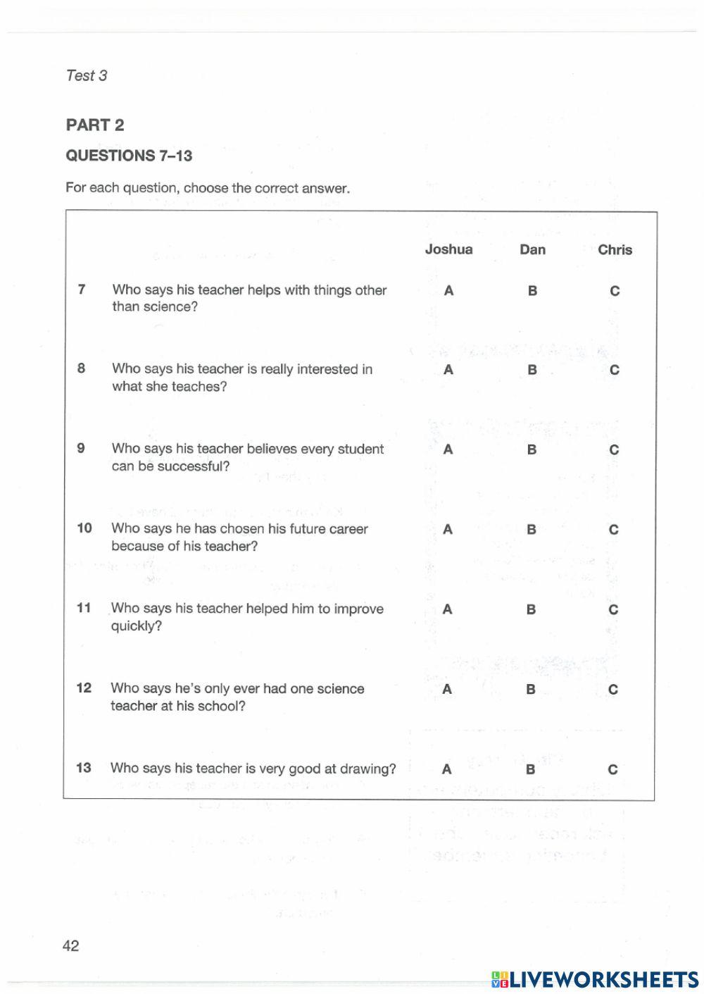key-for-schools-1-a2-reading-test 3 2654974