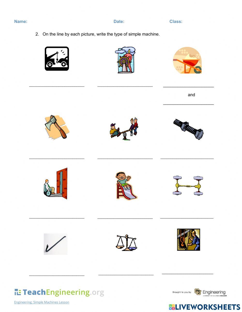 SIMPLE MACHINES online exercise for | Live Worksheets