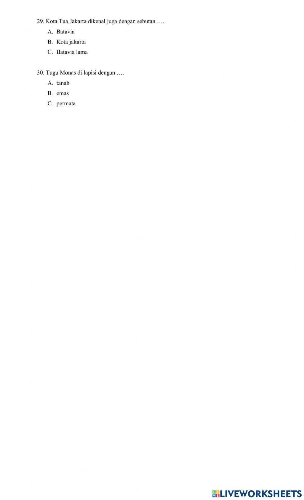 Plbj 1704208 | galmaputri | Live Worksheets