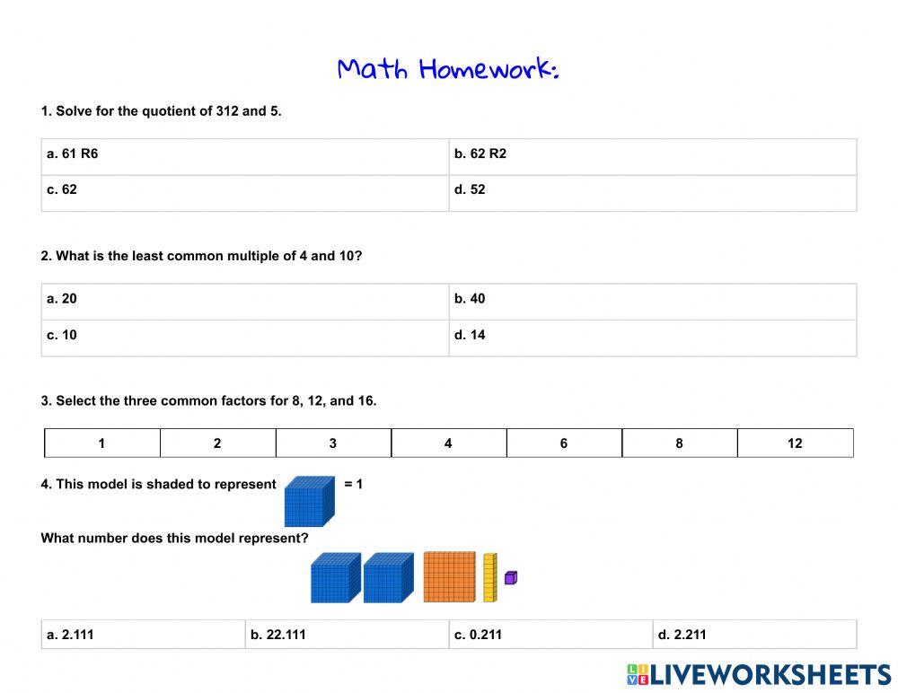 Homework 12-06-… | Free Interactive Worksheets | 1704158