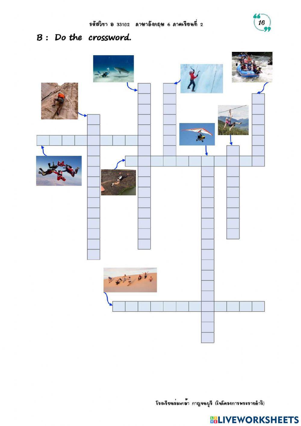 1704884 | Extreme sports | Jirawan5117 | LiveWorksheets