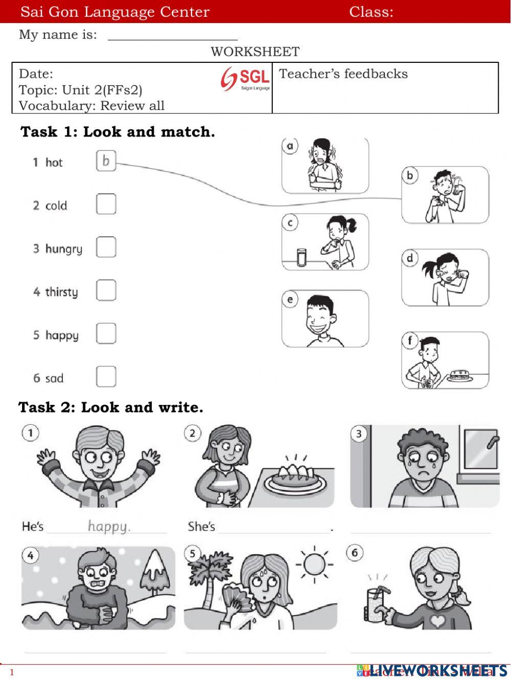 They're happy n… | Free Interactive Worksheets | 1704909