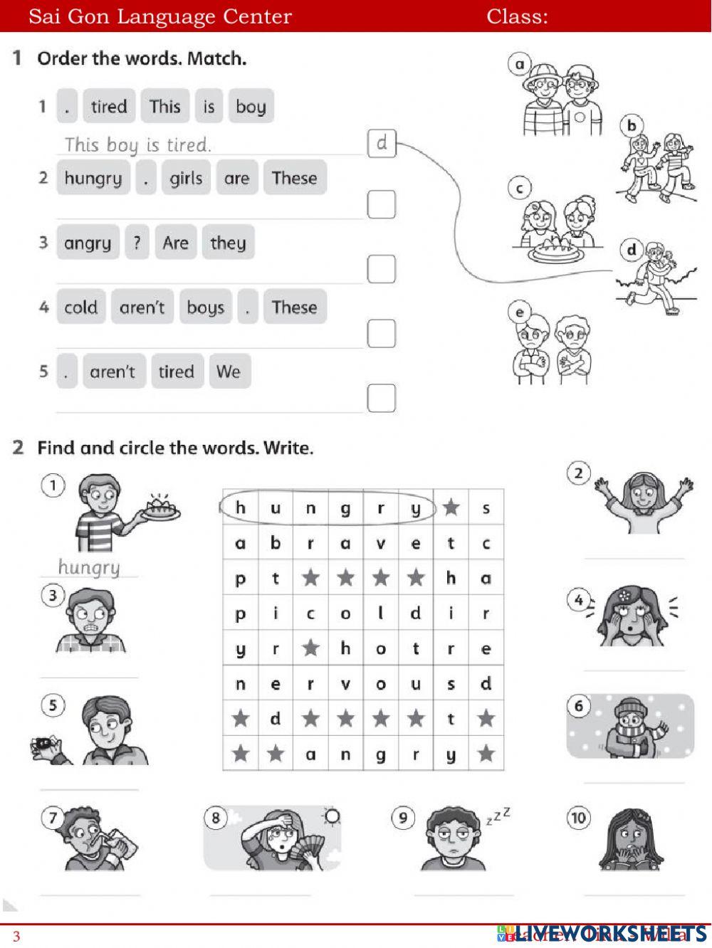 They're happy n… | Free Interactive Worksheets | 1704909