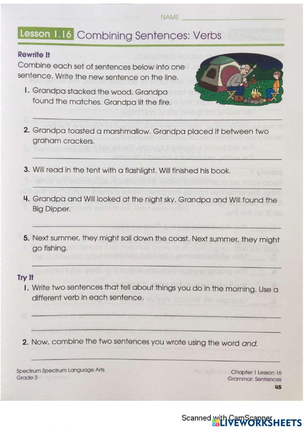 Grammar - Language Art 3 interactive worksheet | Live Worksheets