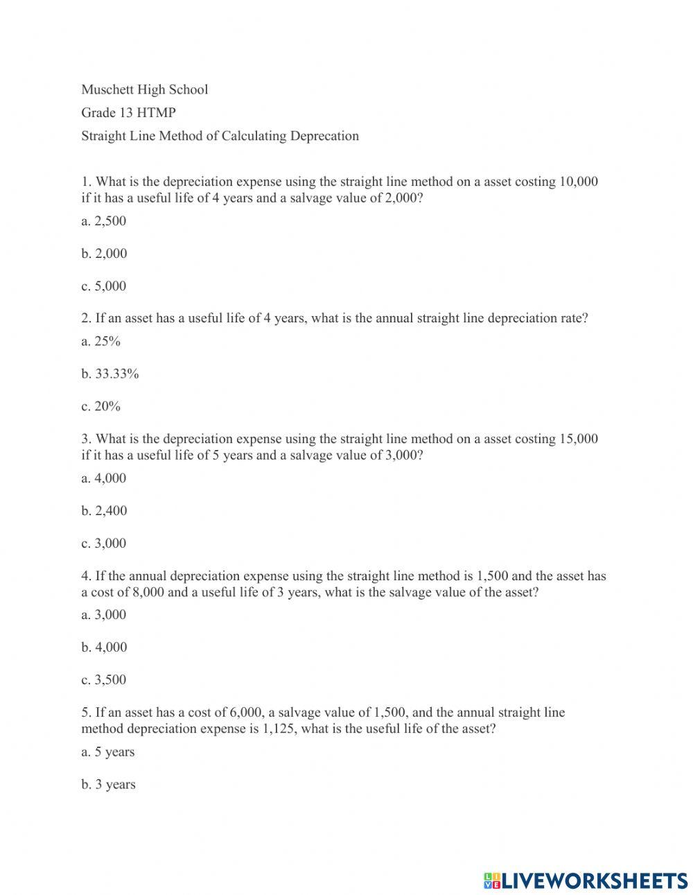 Depreciation Straight Line Method 2616381 MSWalkermhs depreciation-straight-line-method-2616381-mswalkermhs