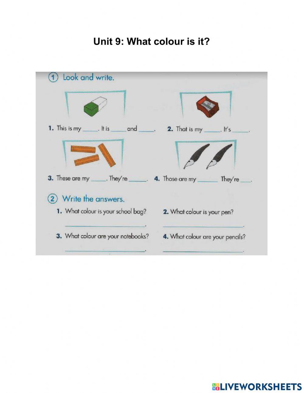 G3-unit9 worksheet | Live Worksheets