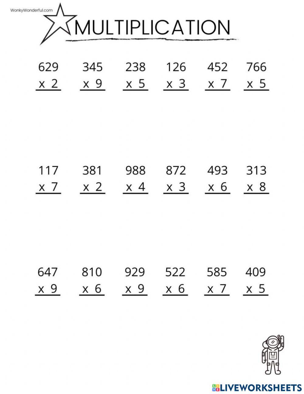 Math Worksheet Week 8 online exercise for | Live Worksheets