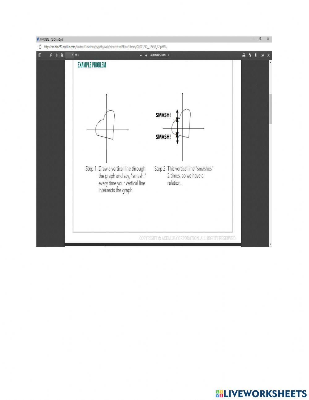 Smash the Function worksheet | Live Worksheets