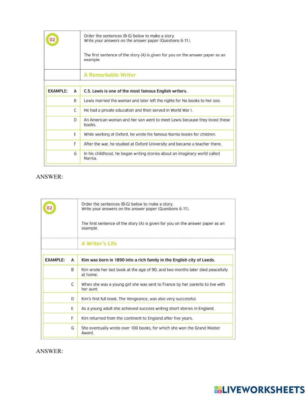 READING APTIS | Free Interactive Worksheets | 6805251