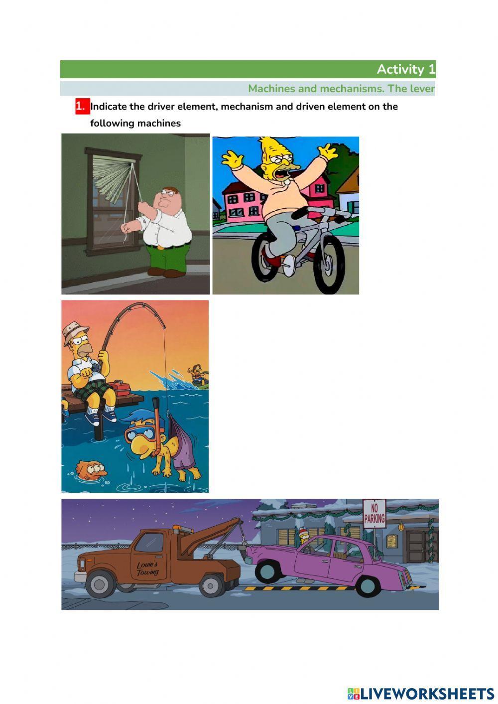 Mechanisms: lev… | Free Interactive Worksheets | 1762564