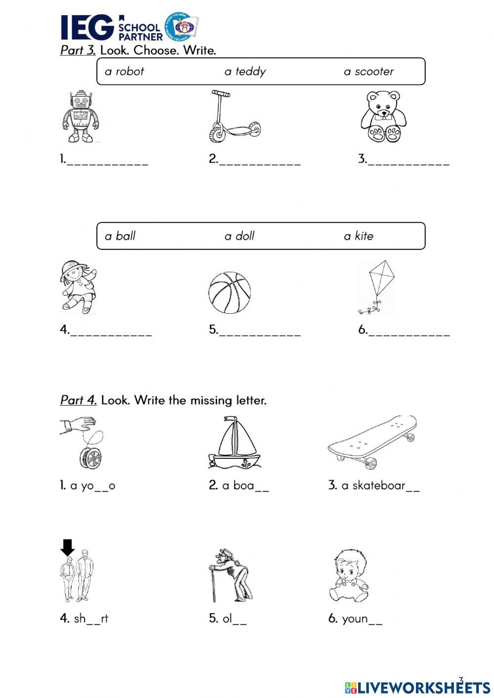 G1 Revision final 1-3-4 online exercise for | Live Worksheets